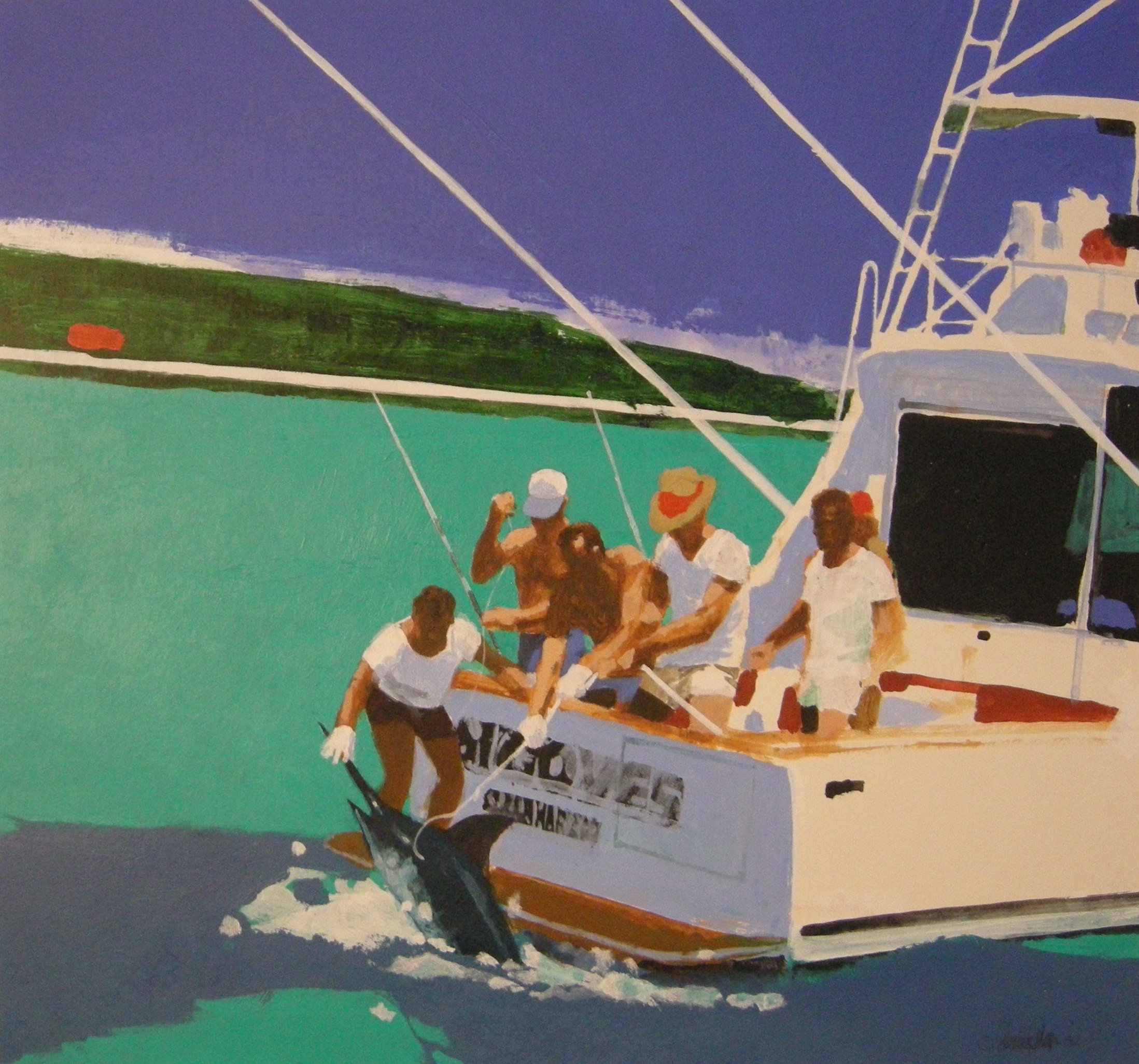 Feoli Fine Art - Robert M. Cunningham - Bahamas Billfish Championship