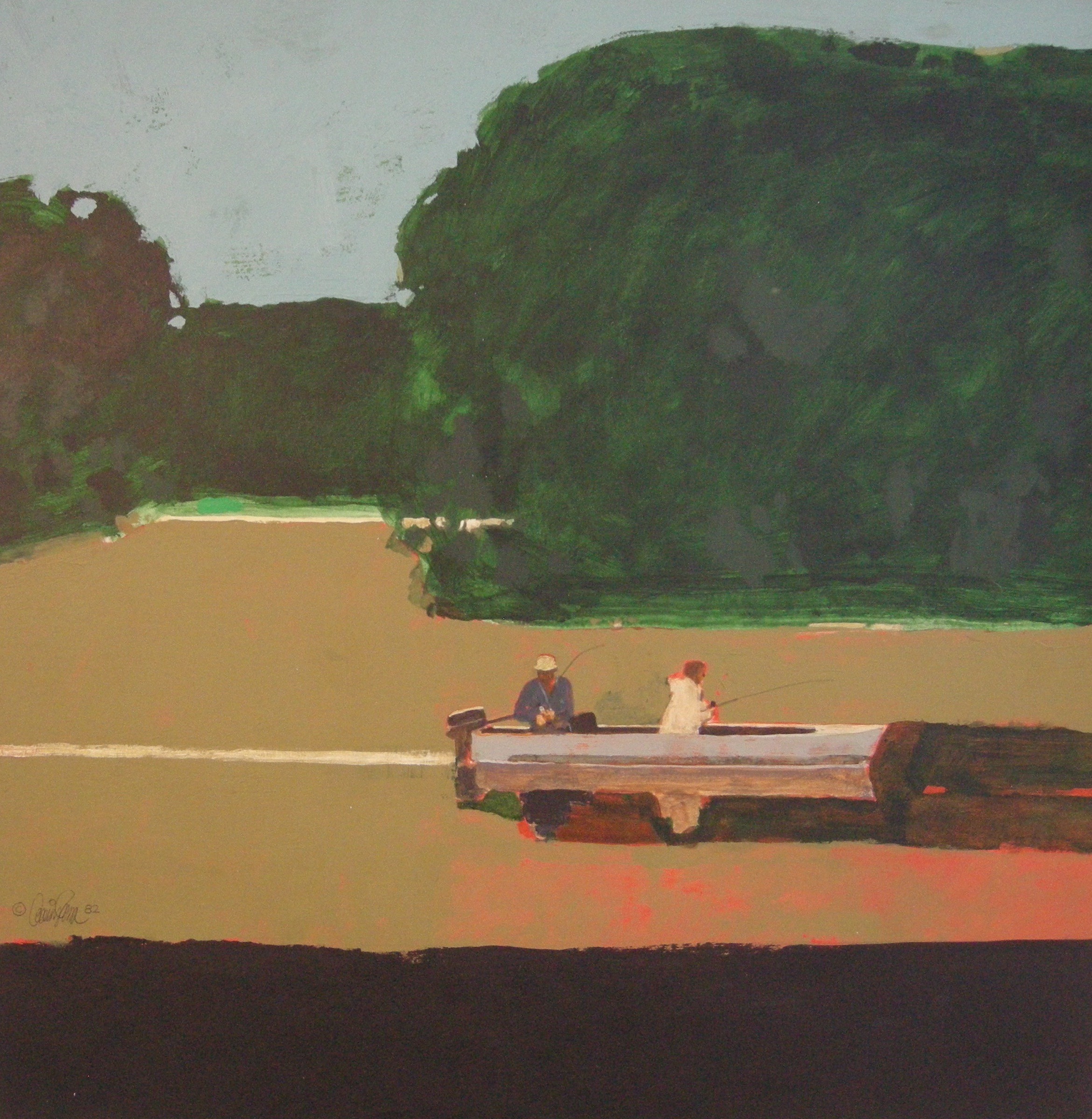 Feoli Fine Art - Robert M. Cunningham - Fishing in Argentina