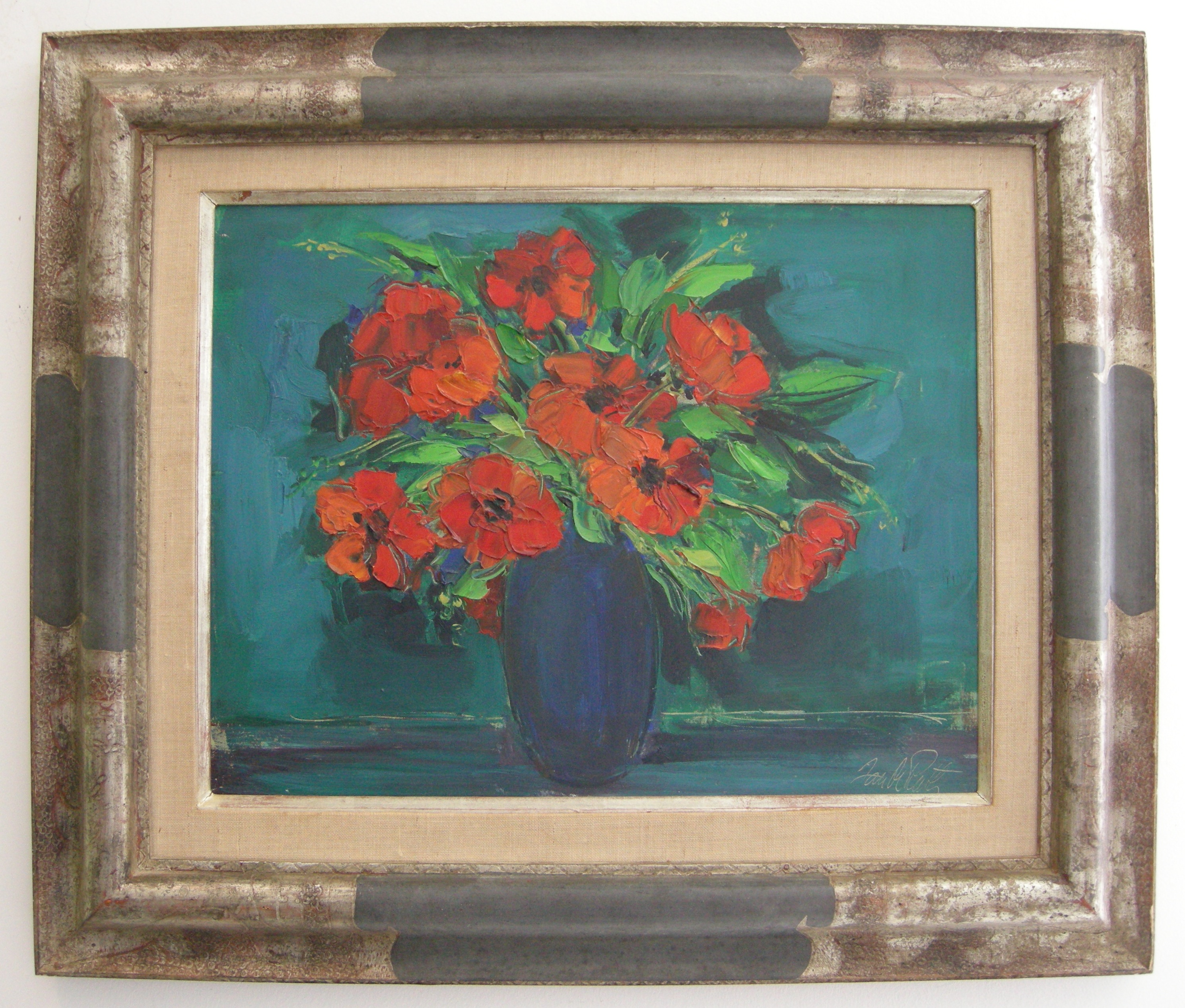 Feoli Fine Art - Jan de Ruth - Still life with Blue Vase