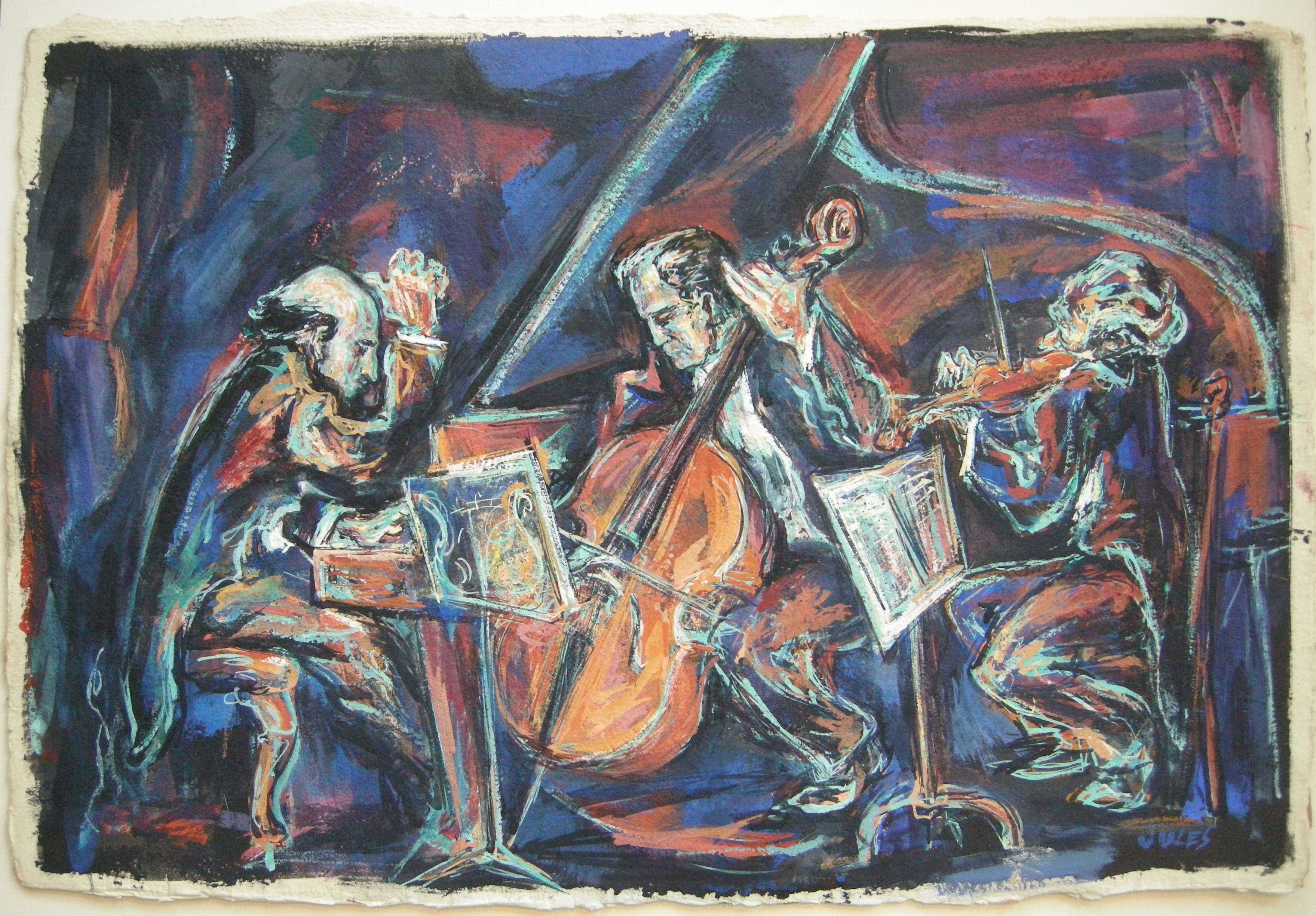 Feoli Fine Art - Mervin Jules - The Orchestra