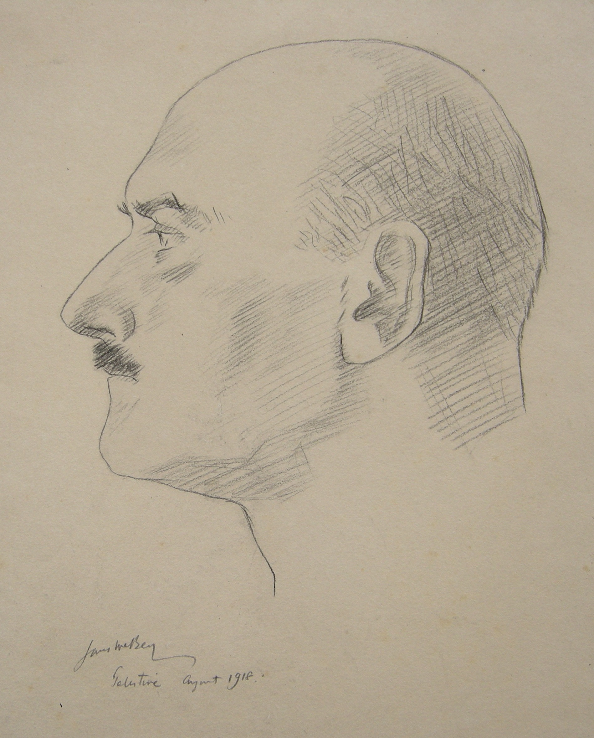 Feoli Fine Art - James McBey - Portrait of Lord Allenby at Bir Salem